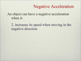 Negative acceleration | PPT