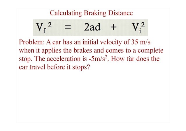 Negative acceleration | PDF
