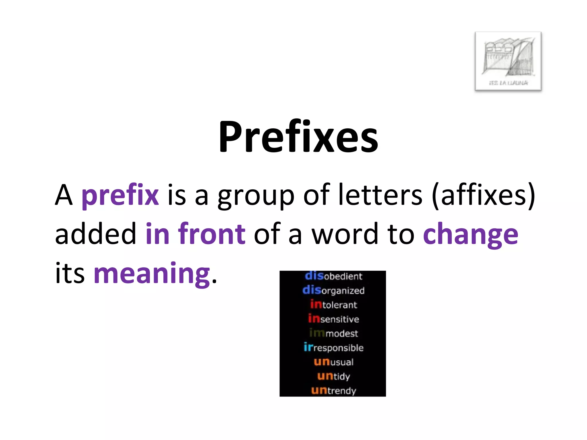 Negative adjective prefixes | PPT