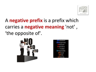 Negative adjective prefixes | PPT