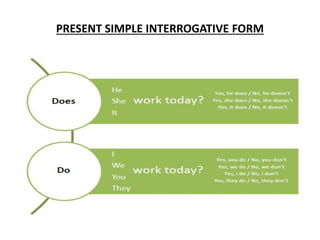Negative and interrogative form simple present | PPTX