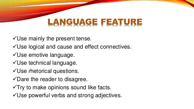 Negative and positive persuasive language