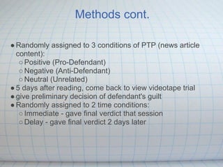 Negative and positive pretrial publicity affect juror memory and | PDF