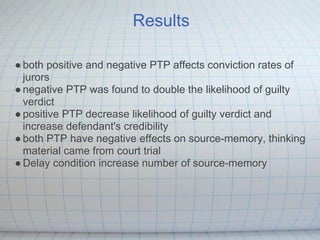 Negative and positive pretrial publicity affect juror memory and | PDF ...