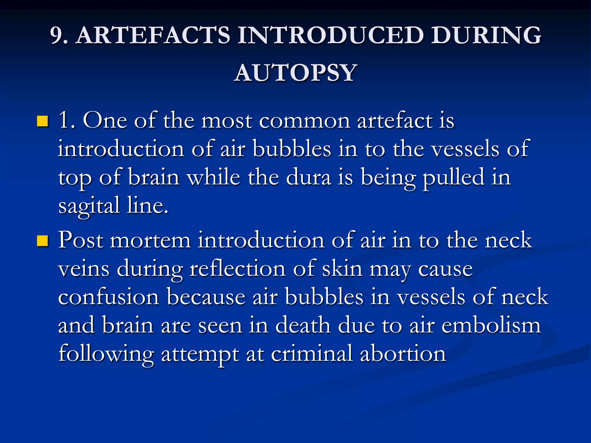 Negative autopsy & post mortem artifacts | PPTX