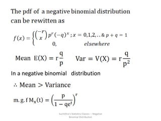 Negative Binomial Distribution | PPTX