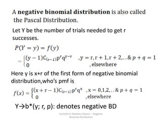 Negative Binomial Distribution | PPTX