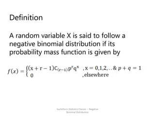 Negative Binomial Distribution | PPTX