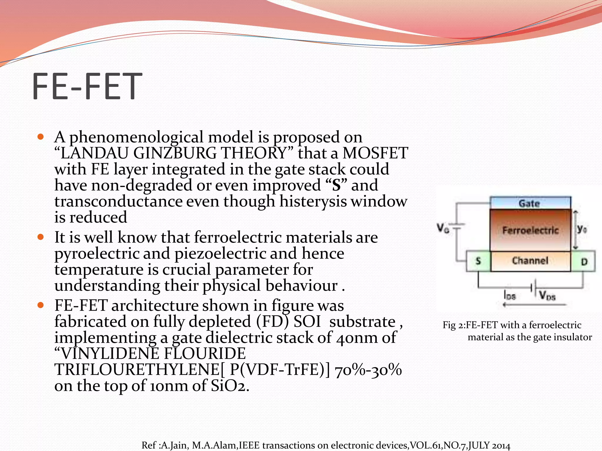Negative Capacitance FET | PPTX