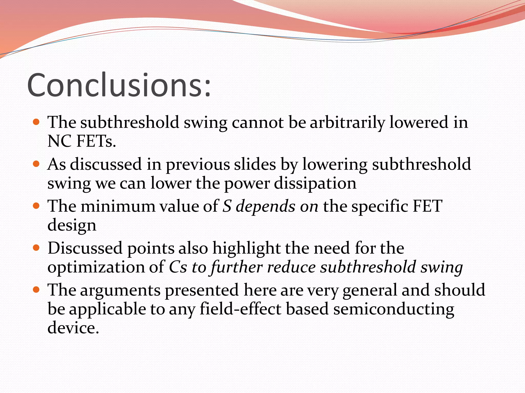 Negative Capacitance FET | PPTX