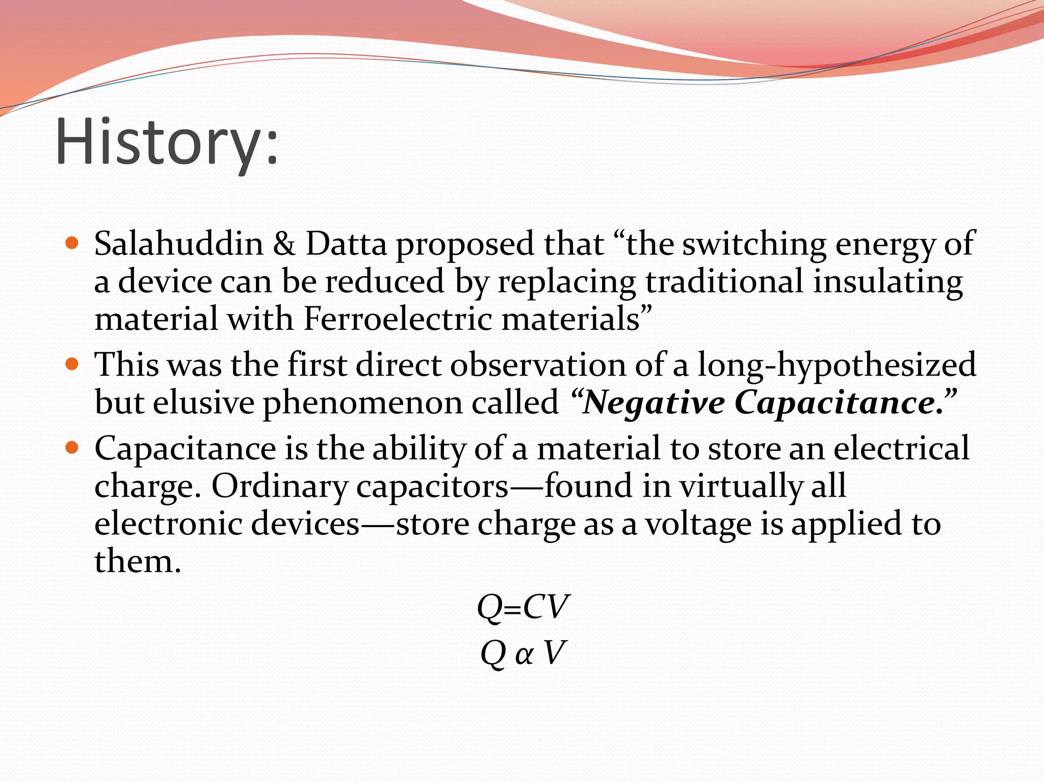 Negative Capacitance FET | PPTX