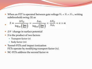 Negative Capacitance FET | PPTX