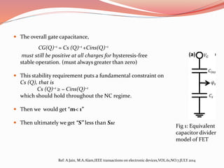 Negative Capacitance FET | PPTX