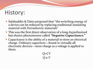 Negative Capacitance FET | PPTX