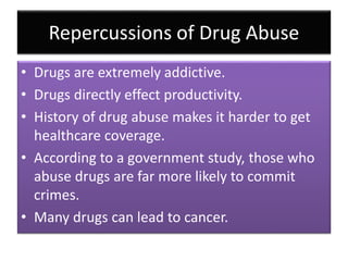 Negative Effects of Drug and Alcohol Abuse | PPTX