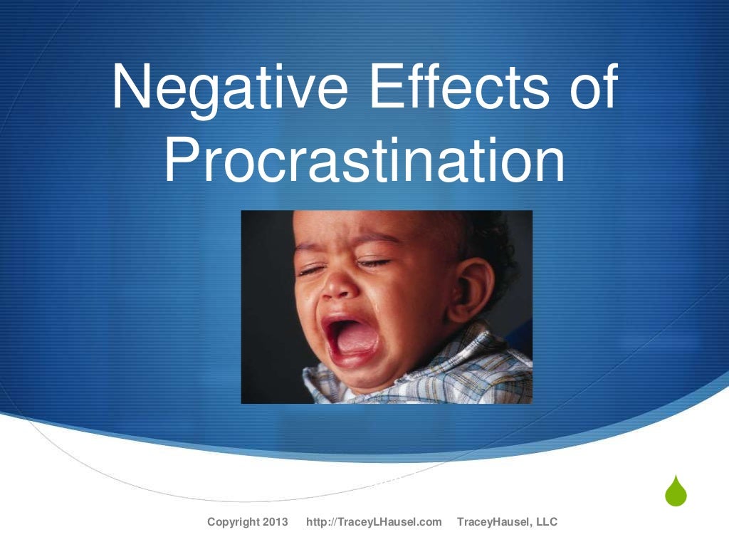 Procrastination Negative Effects – DXJFW