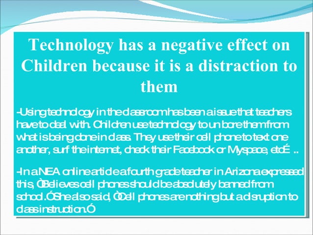 Negative Effects Of Technology On Children | PPT | Parenting Children ...