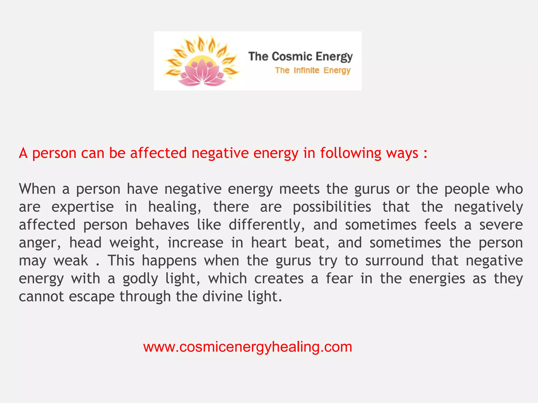 Negative energy ppt | PPT