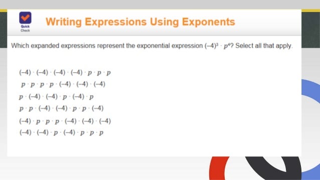 Negative exponents