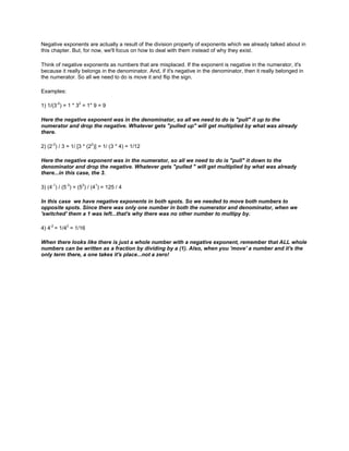 Negative exponents | DOCX