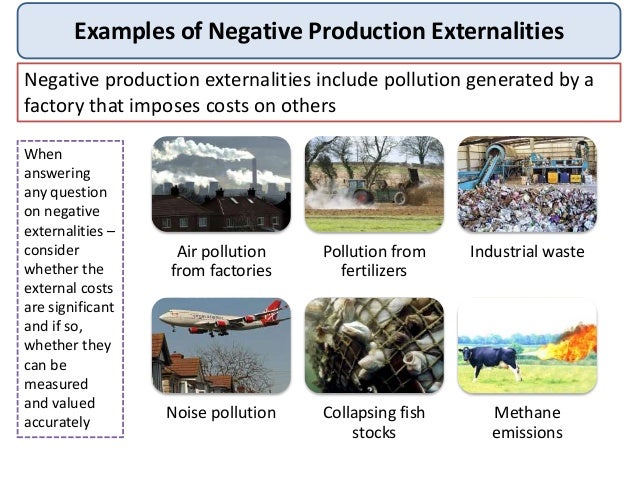 Negative externalities