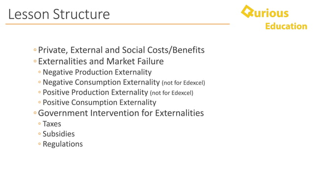 Negative Externalities and Positive Externalities Notes - A-level & IB ...