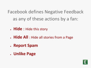 Facebook Negative Feedback — How it is impacting EdgeRank | PDF