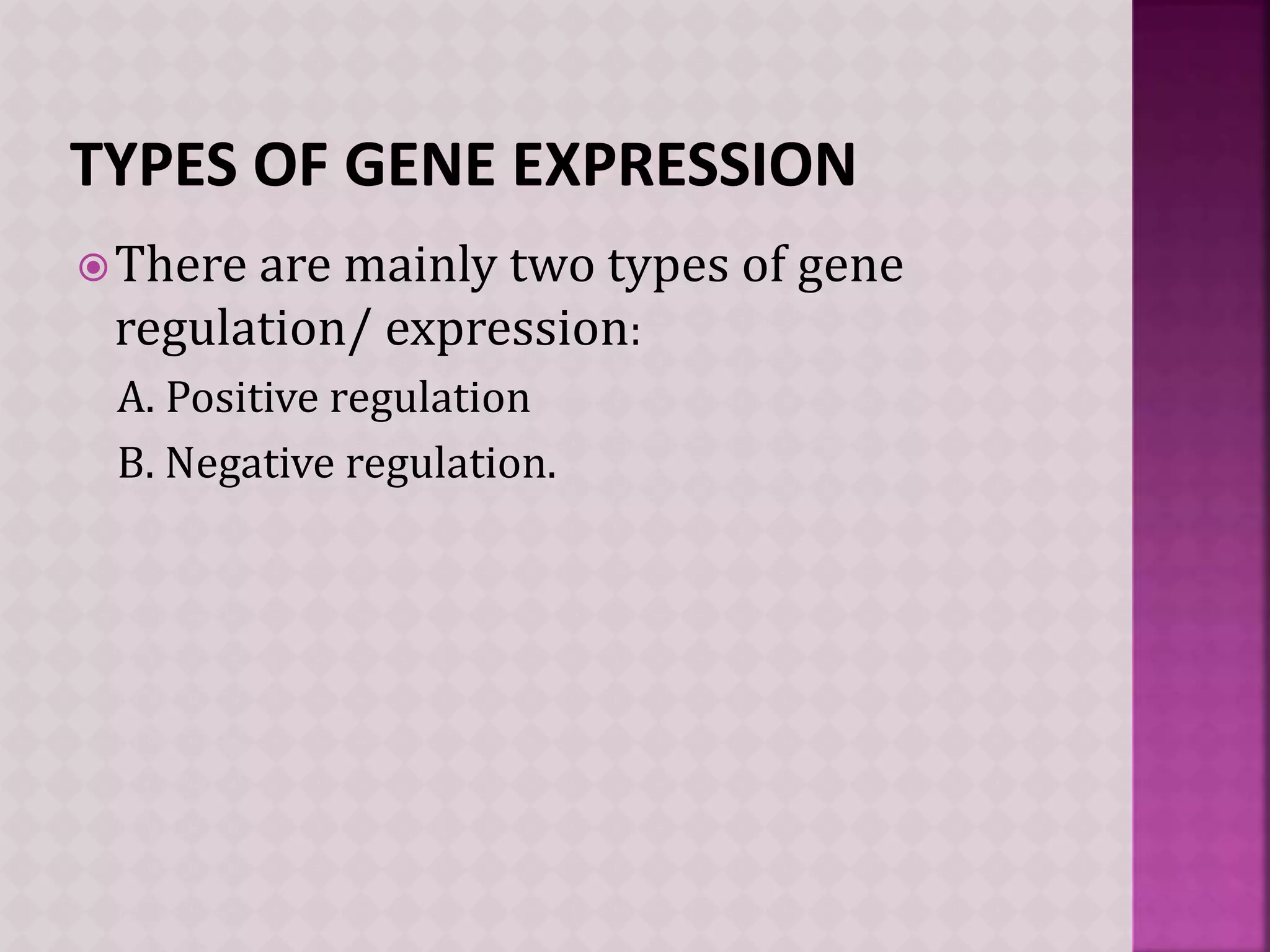 Negative gene regulation | PPTX