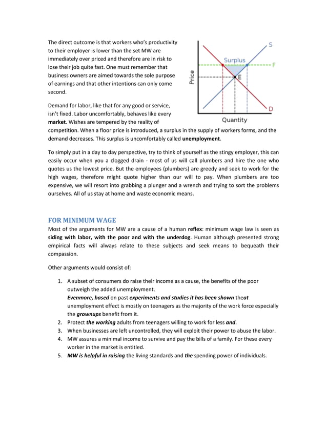 Minimum Wage and Negative Income Tax as Means of Poverty Alleviation | DOCX