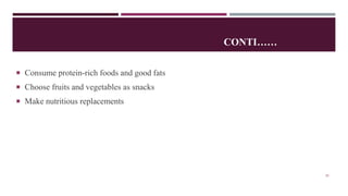 Negative influence of fast food on body | PPTX