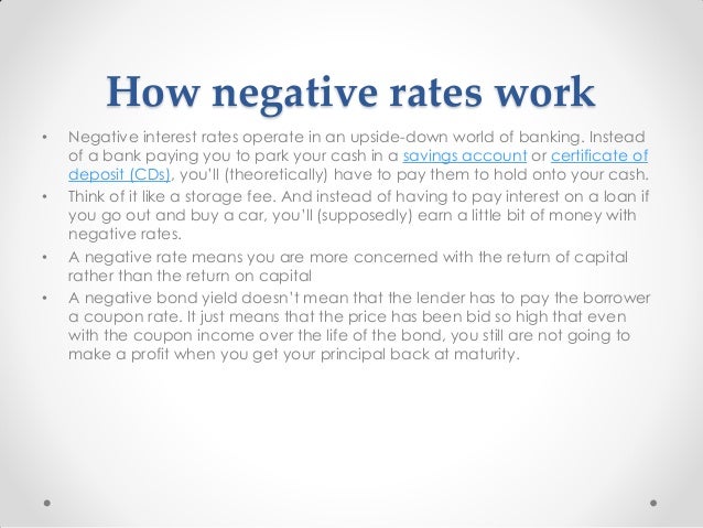 Negative interest rates | PDF