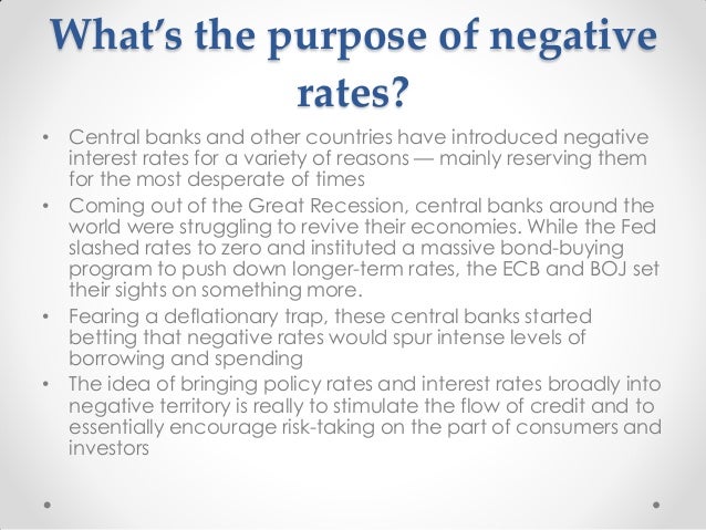 Negative interest rates | PDF