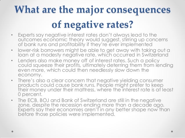 Negative interest rates | PDF