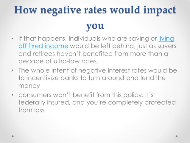 Negative interest rates | PDF
