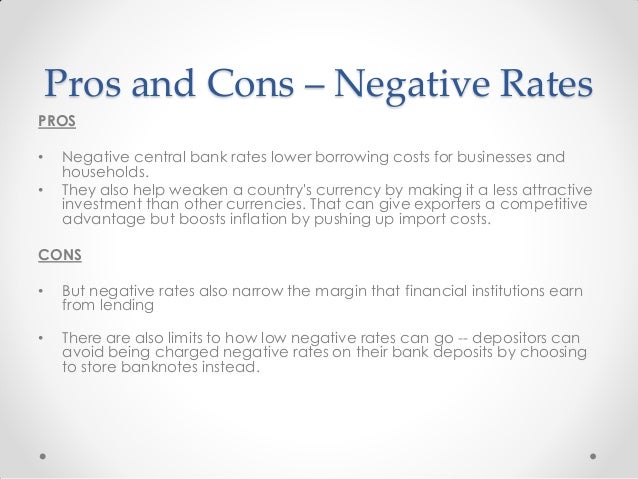 Negative interest rates | PDF