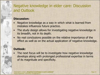Negative Knowledge At Work | PPT