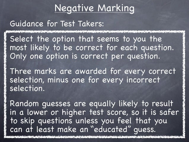 Negative Marking v5 | PPT