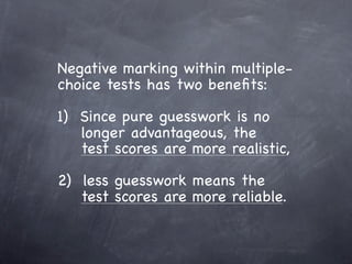 Negative Marking v5 | PDF