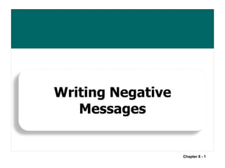 Negative message | PPTX