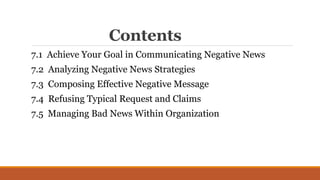 Negative messages | PPTX