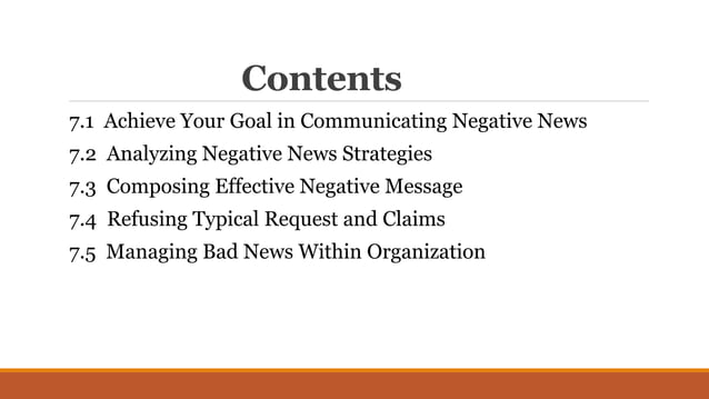 Negative messages | PPTX