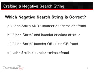 Effective Negative News Screening | PPTX