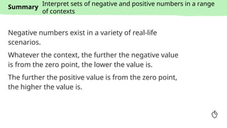Understanding Negative and Positive Numbers in Real-World Contexts ...