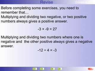 Negative Numbers Adding And Subtracting | Ppt