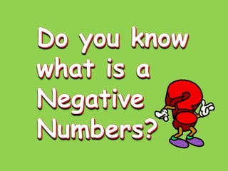Negative numbers(final) | PPTX