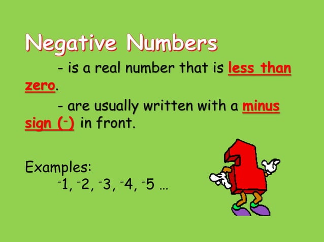 Negative numbers(final) | PPT