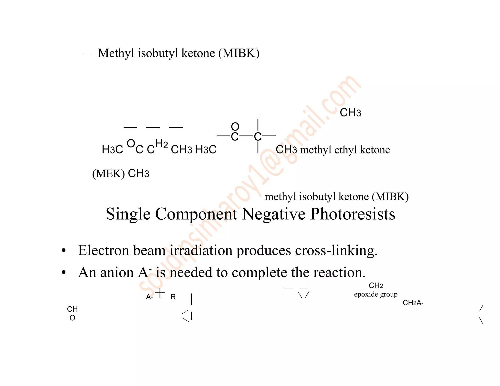 Negative Photoresists in photolithography | PDF