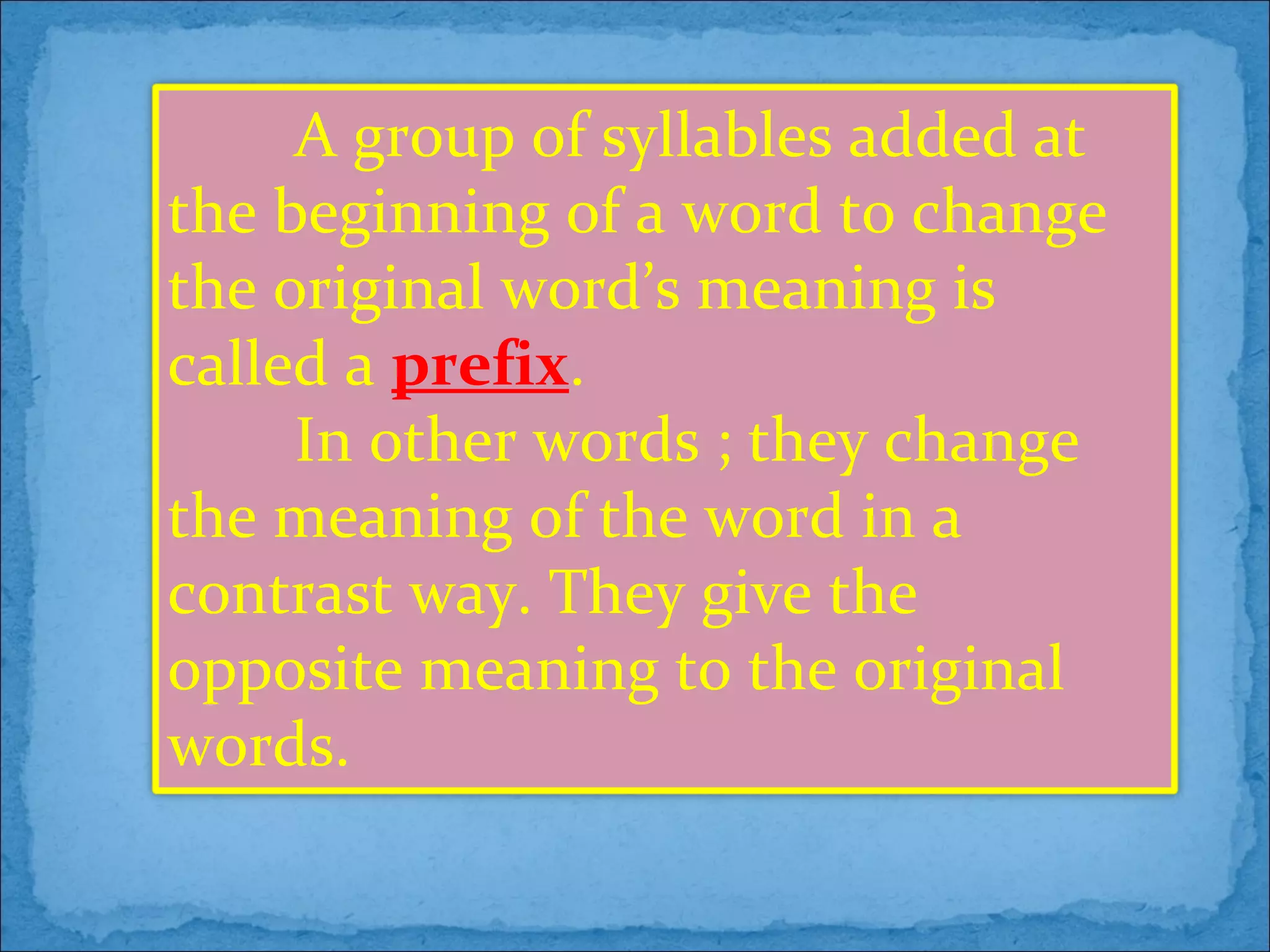 Negative prefixes | PPT