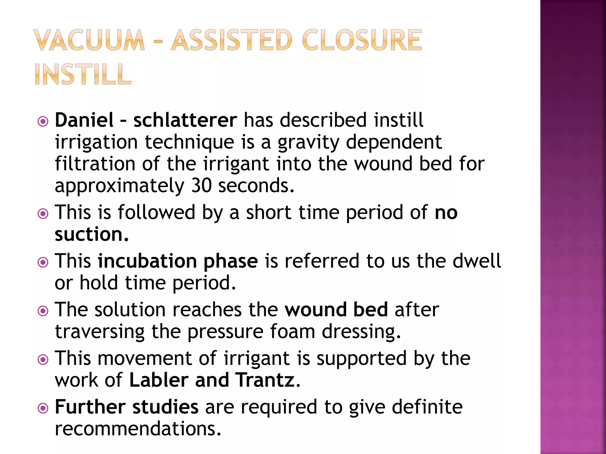 Negative pressure wound therapy(vac) | PPTX