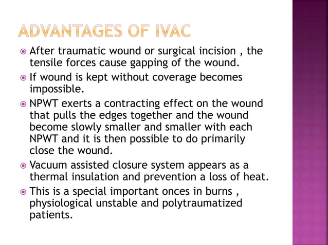 Negative pressure wound therapy(vac) | PPTX | Death, Injury, or ...